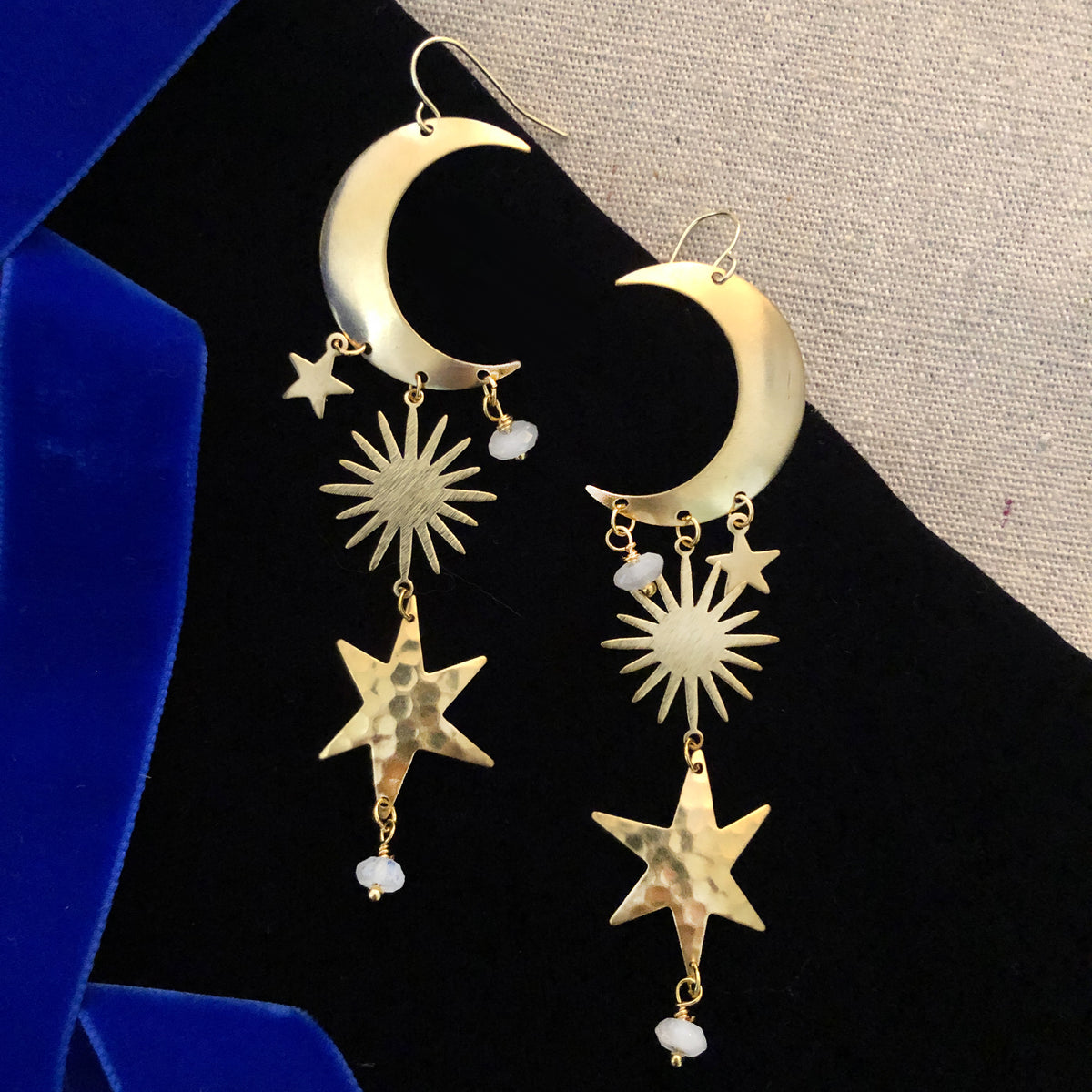 Celestial Drop Earrings – Mementomoridesignsnyc