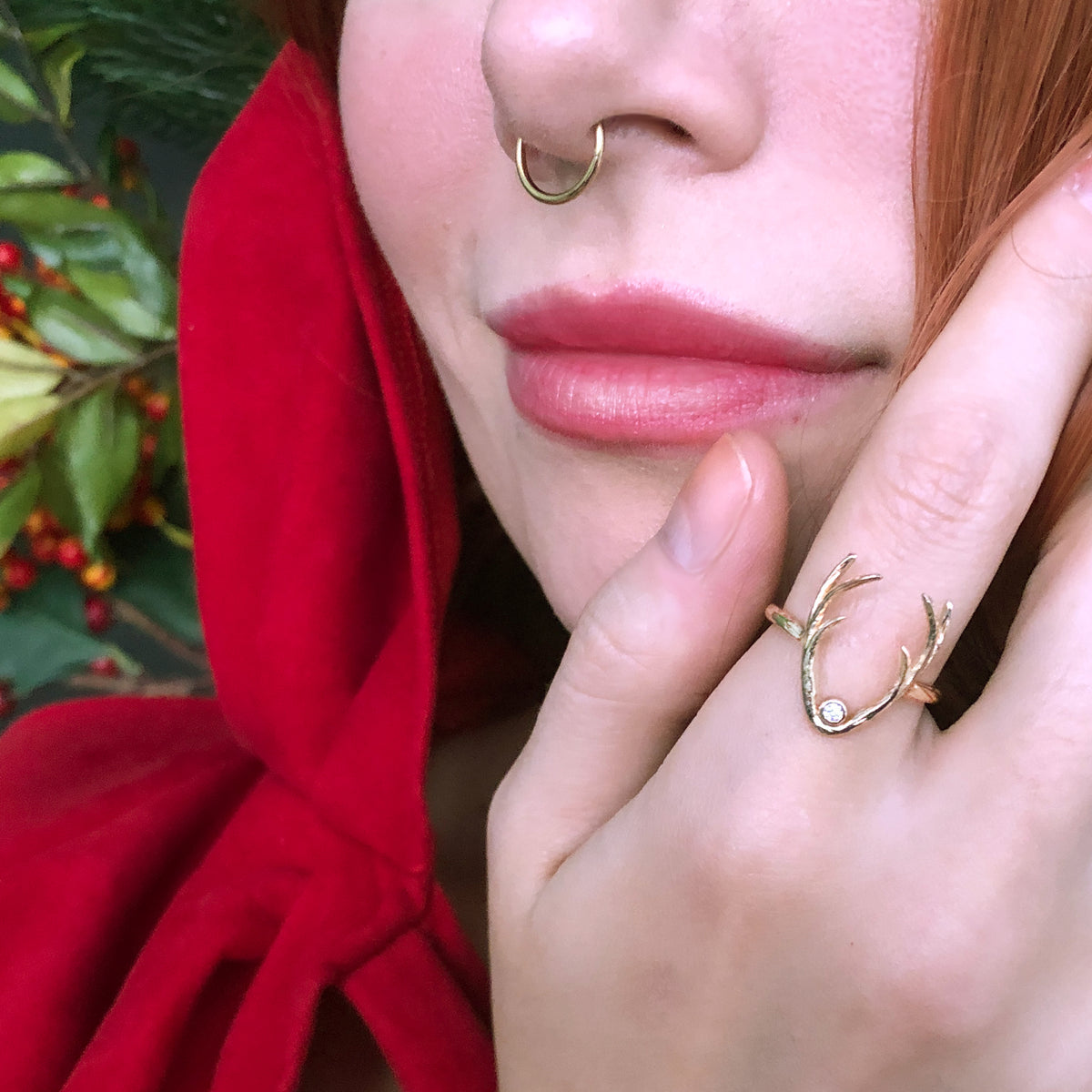 Diana's Stag Ring - Gold – Mementomoridesignsnyc