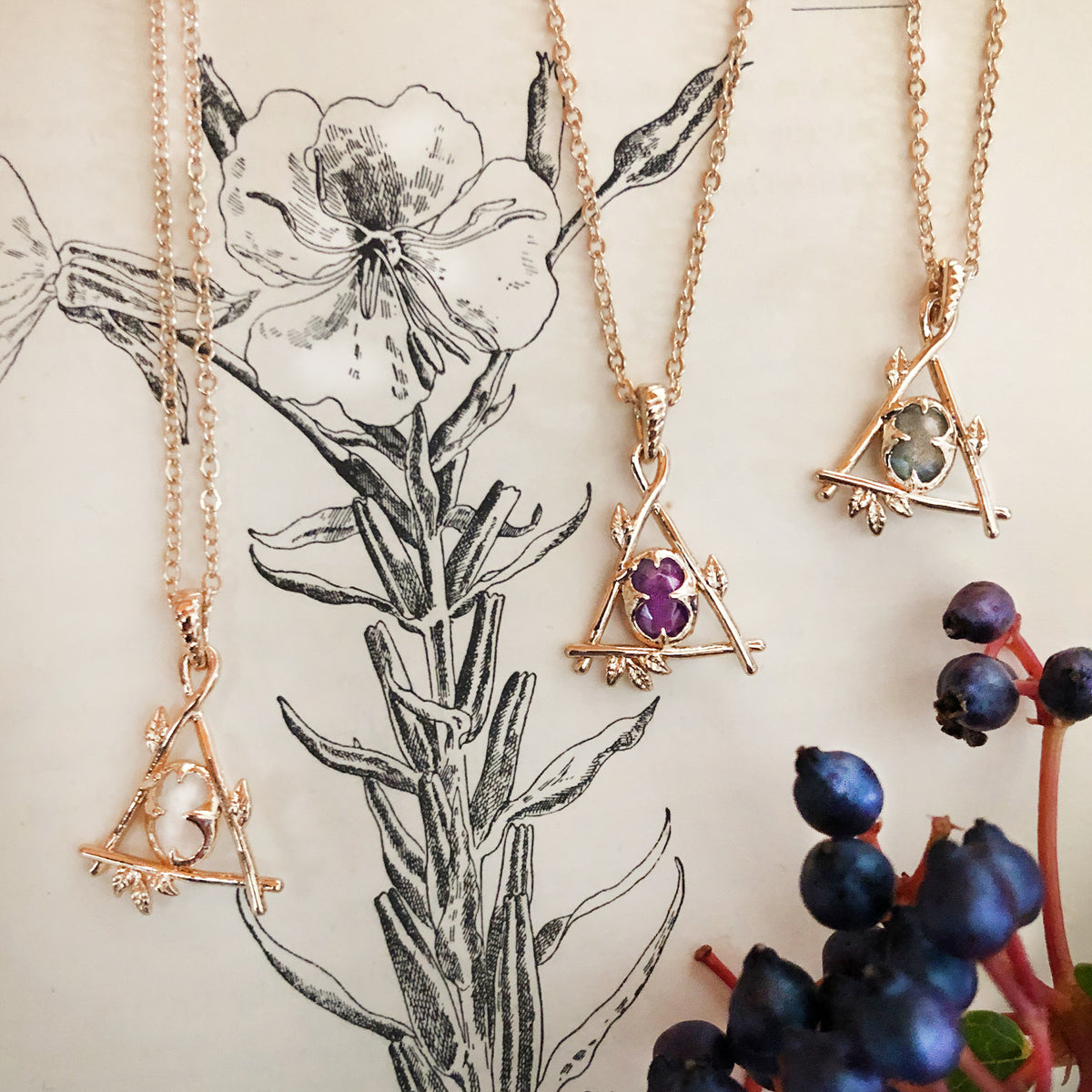 The Fae Necklace- Gold – Mementomoridesignsnyc