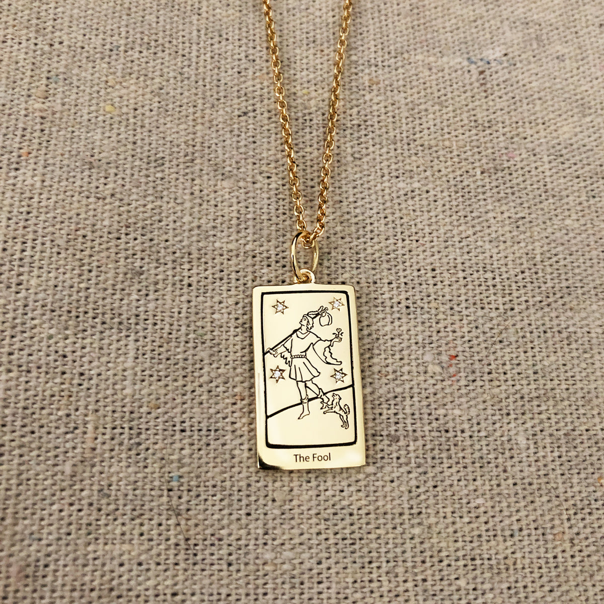 The Fool Tarot Charm with necklace – Mementomoridesignsnyc