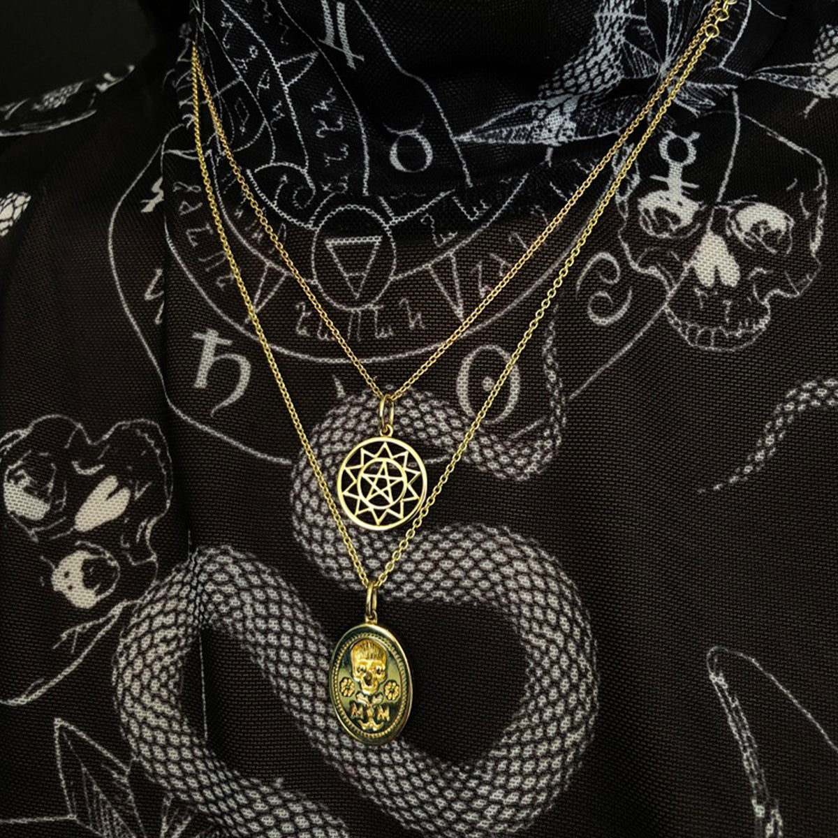 The Talisman Necklace - Protection - Gold – Mementomoridesignsnyc