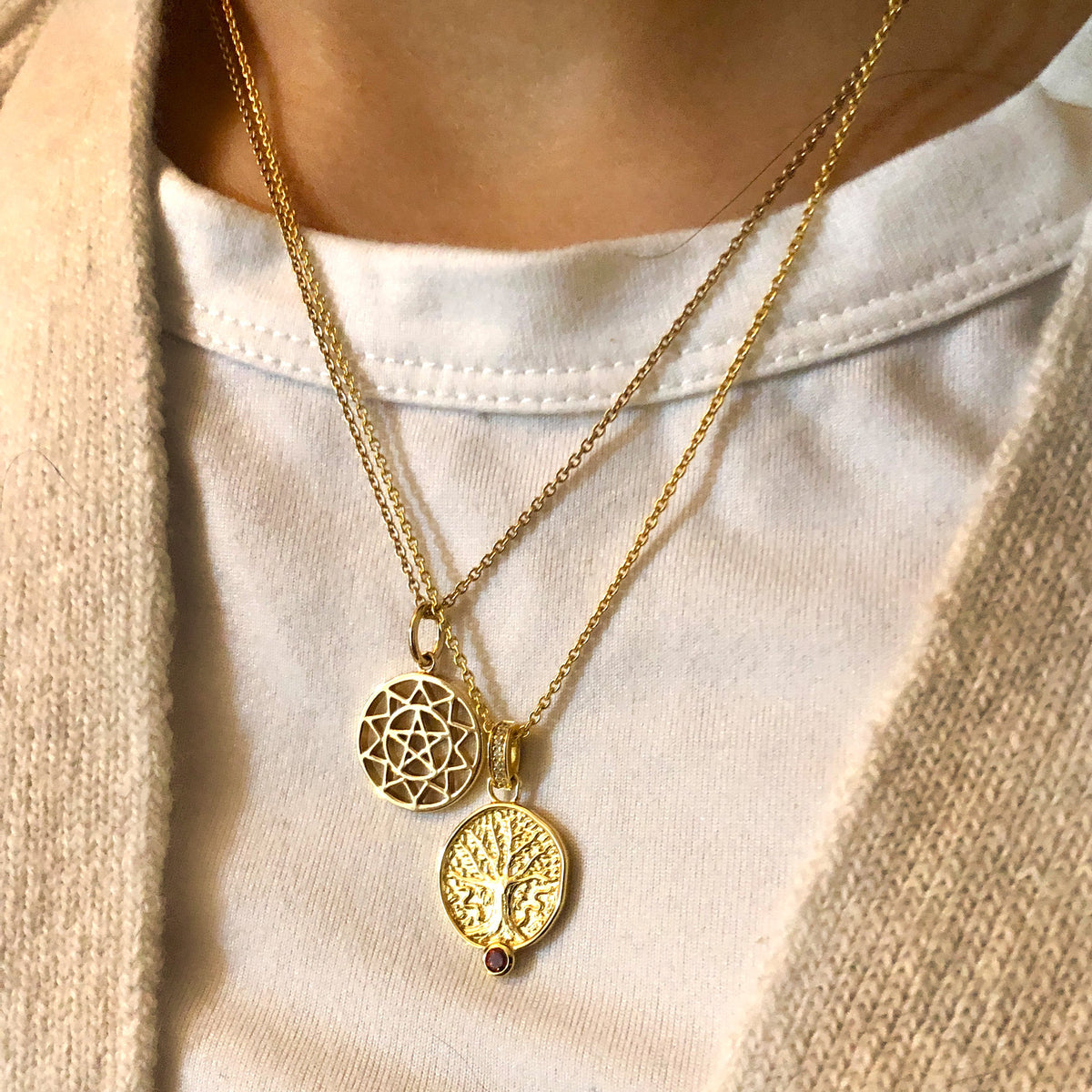 The Talisman Necklace - Protection - Gold – Mementomoridesignsnyc